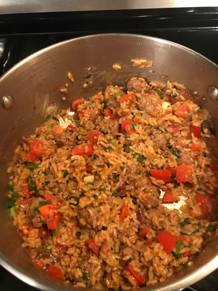 One skillet Italian Sausage and Pepper with Rice ...