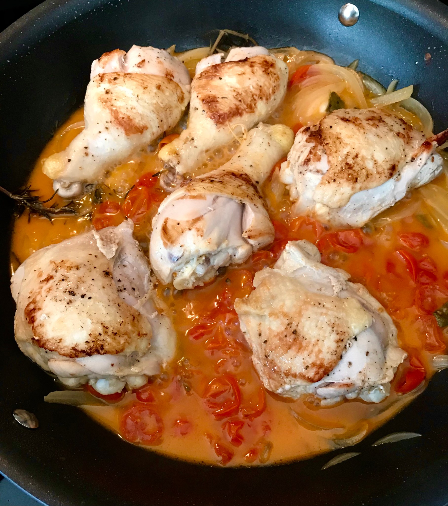 Simple Chicken Cacciatore | cookingitaliancomfortfood